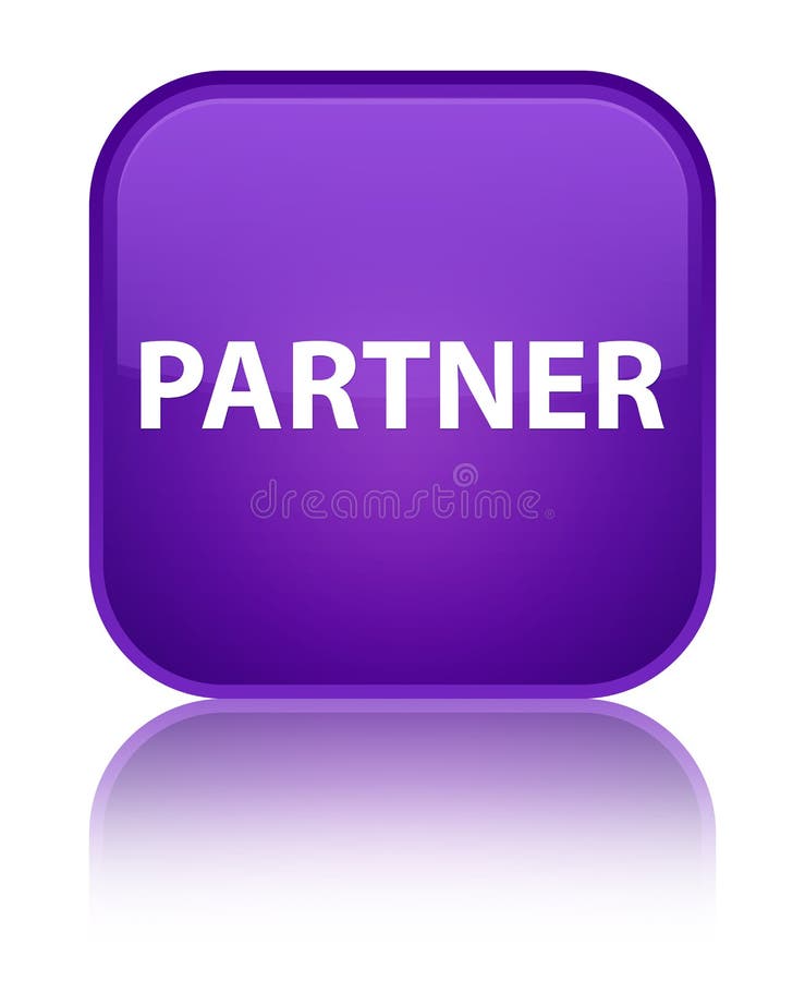 Partner Special Purple Square Button Stock Illustration - Illustration ...