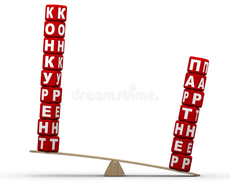 Partner, but Not Competitor. Translation Text: `partner, Competitor ...