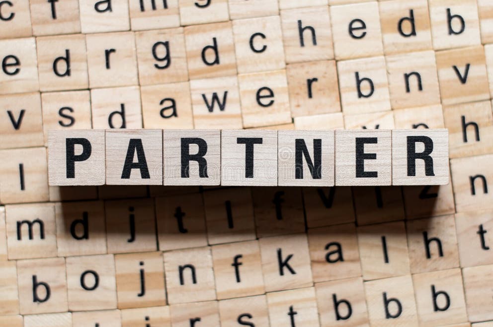 Partner word concept stock image. Image of communication - 143354363