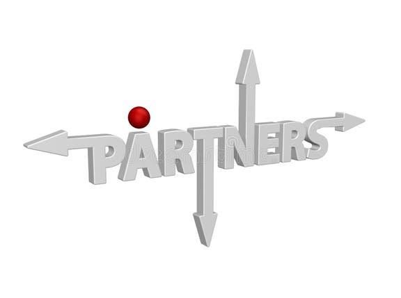 Partners stock illustration. Illustration of arrows, direction - 14053224