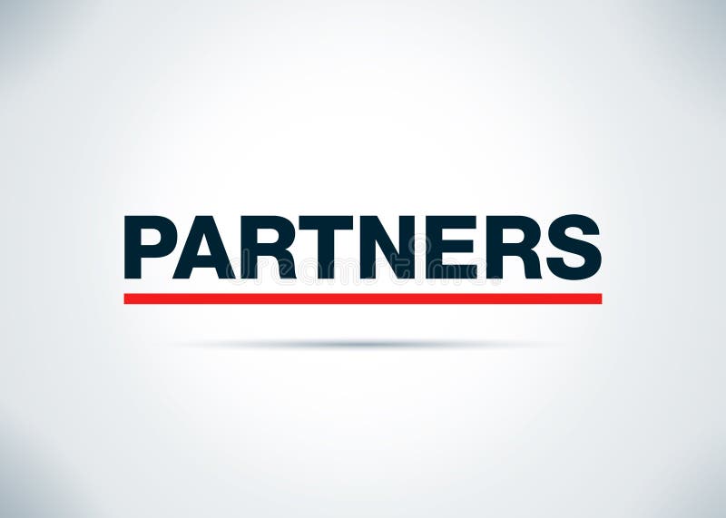 Partners Abstract Flat Background Design Illustration Stock ...