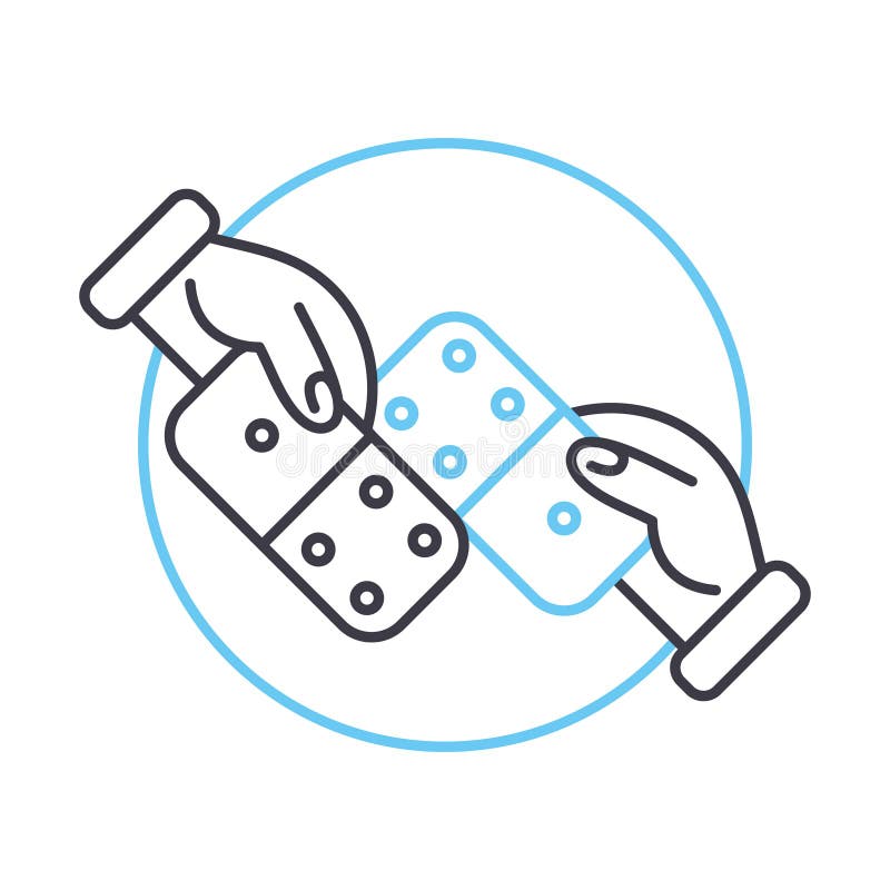 Partners Collaboration Line Icon, Outline Symbol, Vector Illustration ...