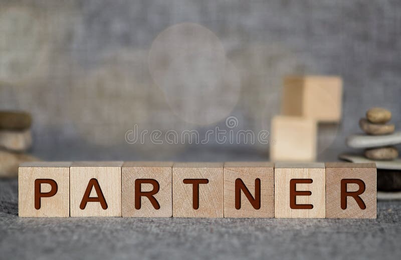PARTNERS Word Made with Building Blocks Stock Image - Image of partner ...