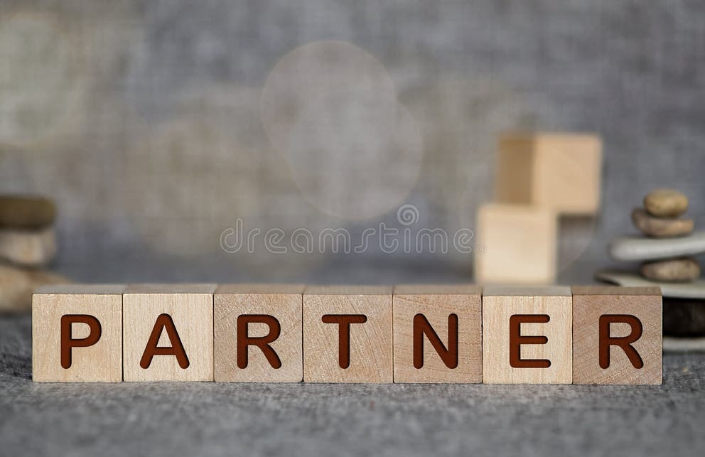 PARTNERS Word Made with Building Blocks Stock Image - Image of partner ...