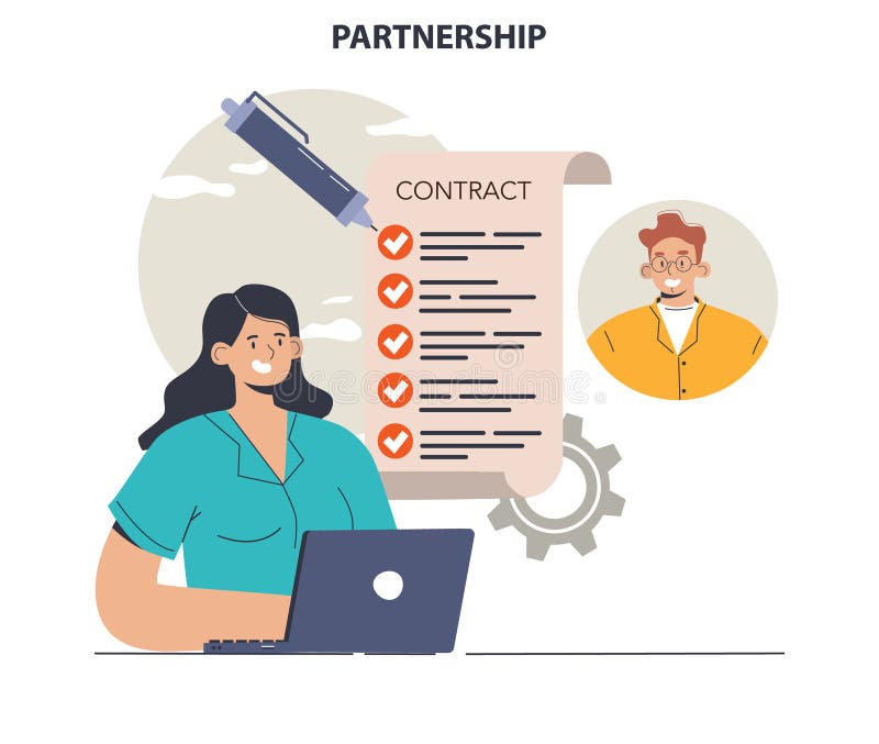Partnership. Agreement on Collaboration and Teamwork Stock Vector ... Partnership. Agreement on Collaboration and Teamwork Stock Vector ...