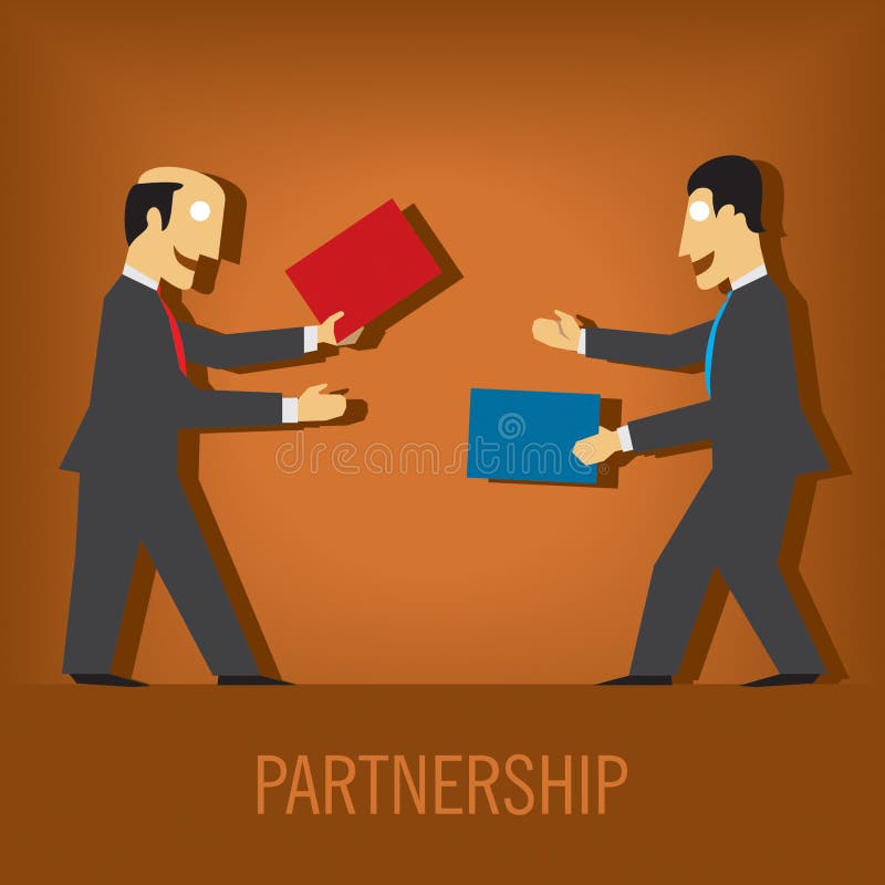 Partnership stock vector. Illustration of handshake, congratulating ...