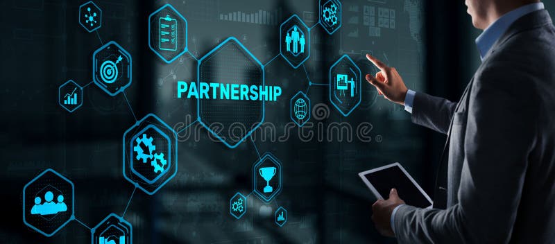 Partnership of Companies. Collaboration Stock Photo - Image of ...