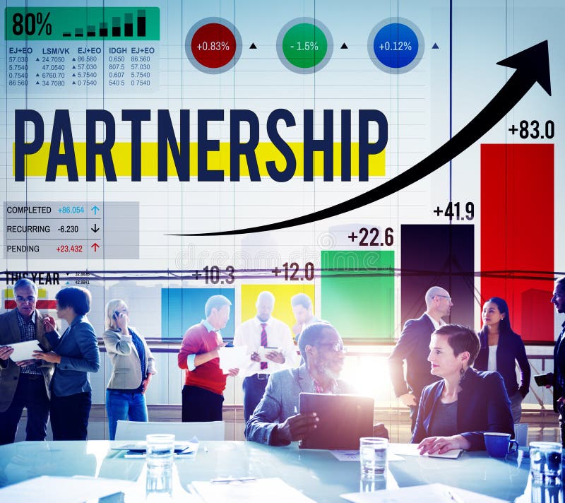 Partnership Connection Corporate Team Support Concept Stock Image ...