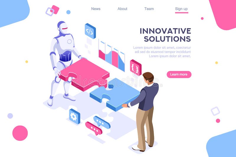 Machine Human Interaction Stock Illustrations – 5,950 Machine Human ...