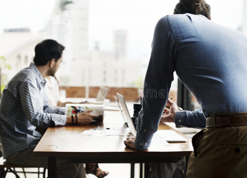 Partnership Corporate Work Together Talking Planning Stock Image ...