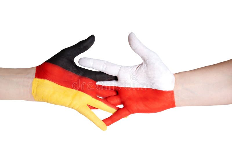Partnership between Germany and Poland Stock Photo - Image of caucasian ...