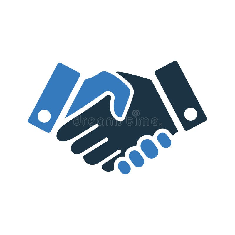 Partnership, Handshake Icon. Orange Color Vector EPS Stock Vector ...