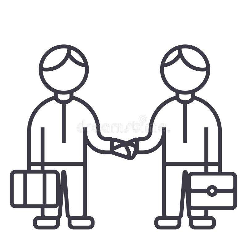 Handshake Office Editable Stock Illustrations – 502 Handshake Office ...