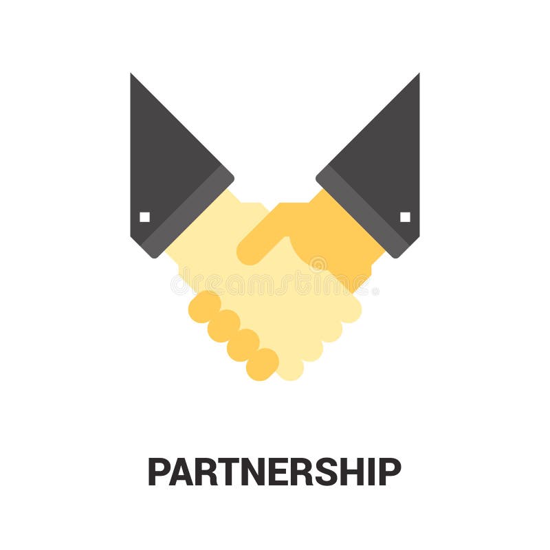 Partnership icon concept stock vector. Illustration of agreement - 82400872