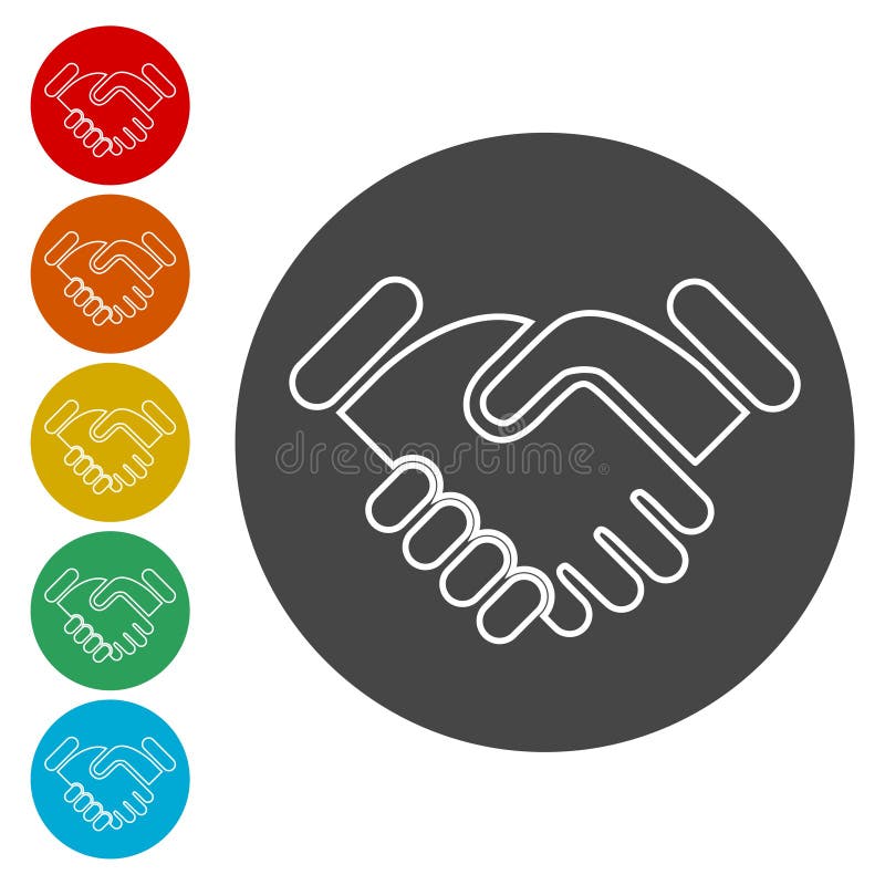 Partnership Icon, Handshake Stock Vector - Illustration of corporate ...