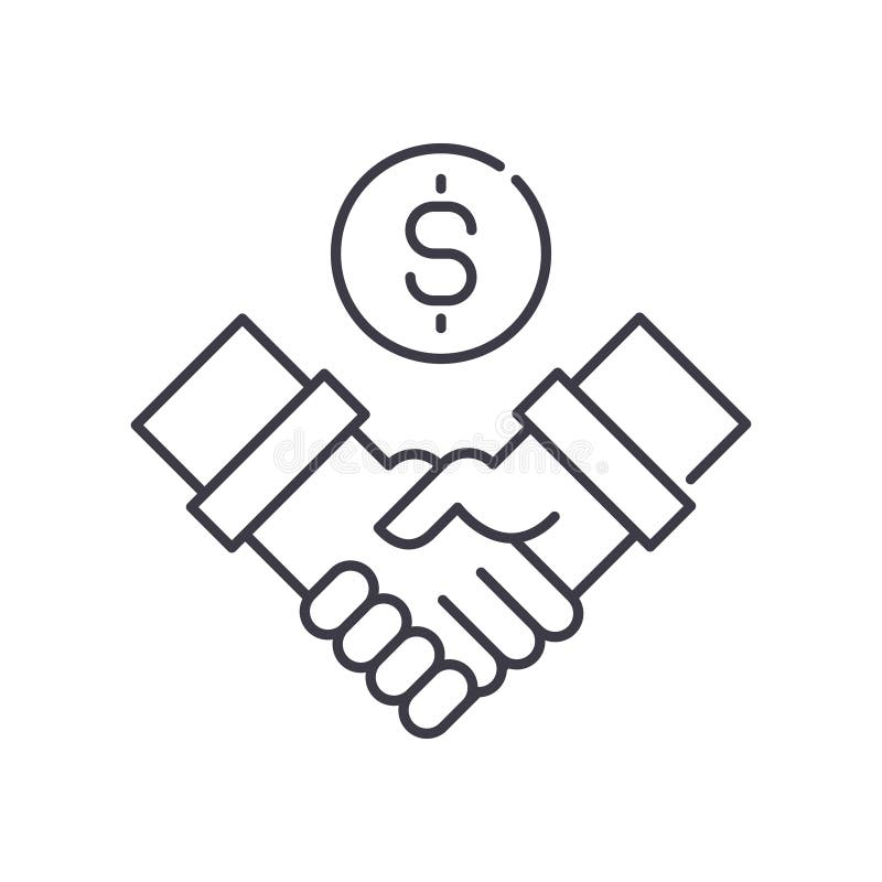 Partnership Icon, Linear Isolated Illustration, Thin Line Vector, Web ...