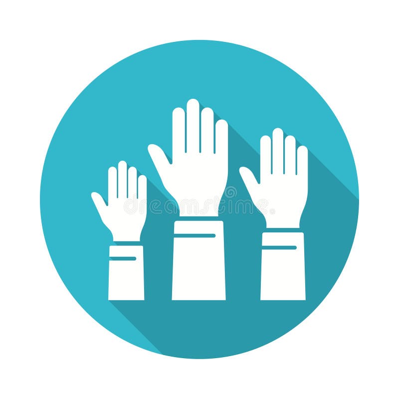 Partnership Icon with Long Shadow for Graphic and Web Design. Stock ...