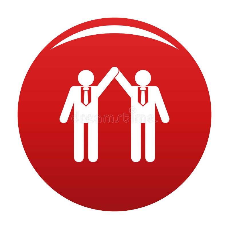Partnership Icon Vector Orange Stock Vector - Illustration of crowd ...