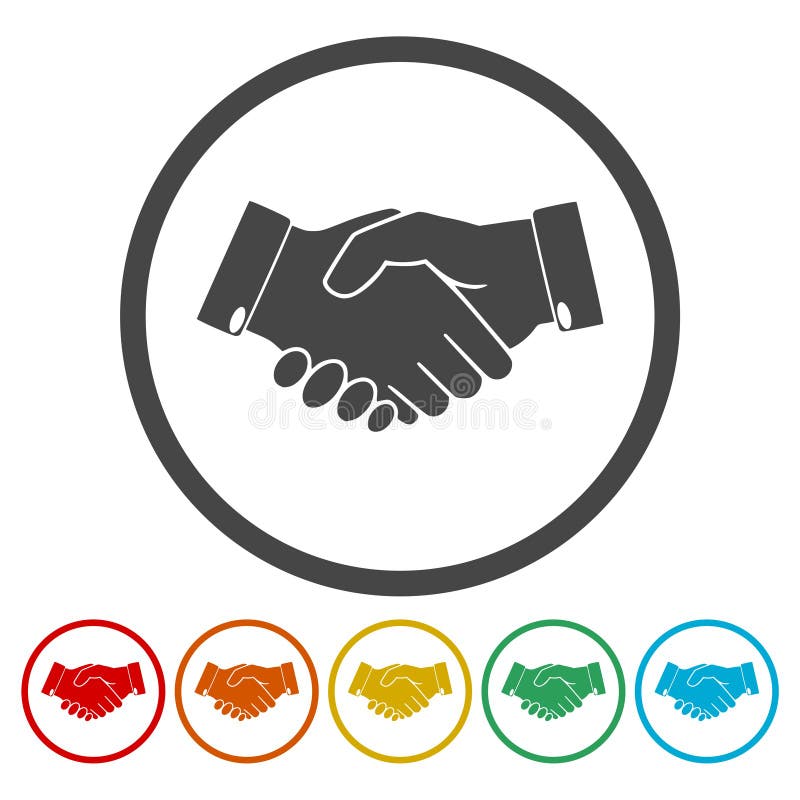 Partnership icons set stock vector. Illustration of partnership - 139853448