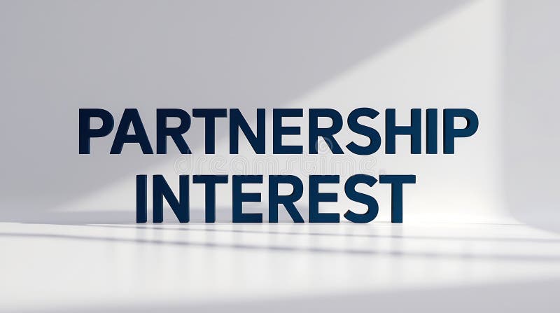 Partnership Interest Highlighted in Clear Typography with Dramatic ...