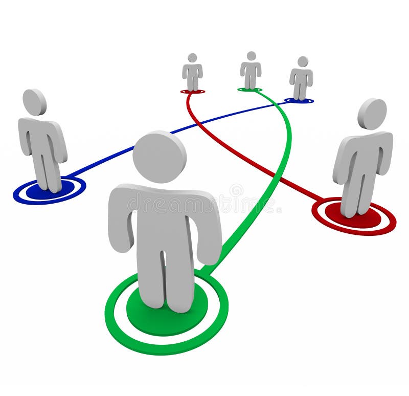 Partnership Links - Personal Connections Stock Illustration ...