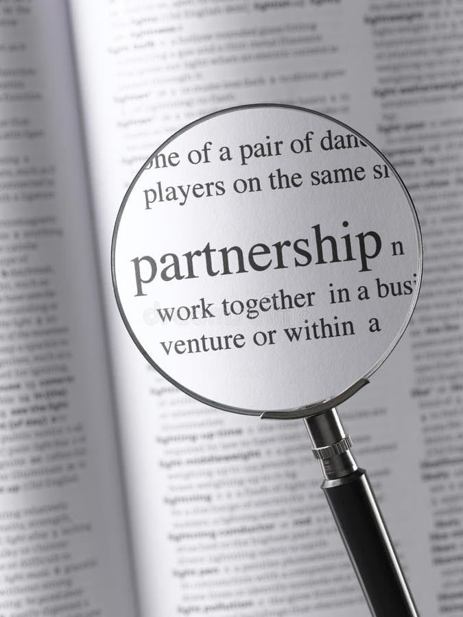 Partnership in dictionary stock photo. Image of learn - 5971680