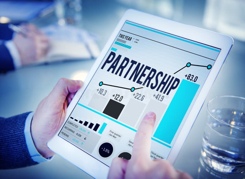 Partnership Organization Strategy Team Building Concept Stock Image ...