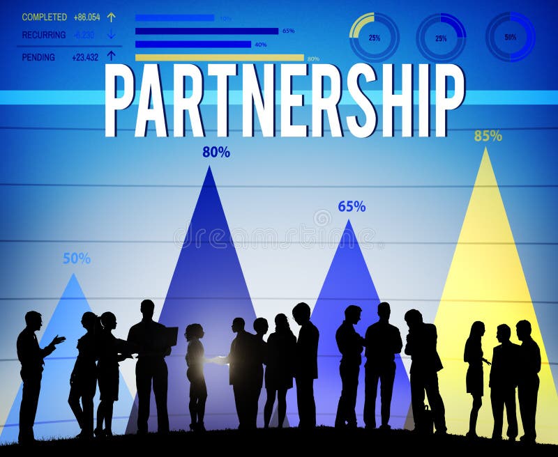 Partnership Partner Collaboration Teamwork Support Concept Stock Photo ...