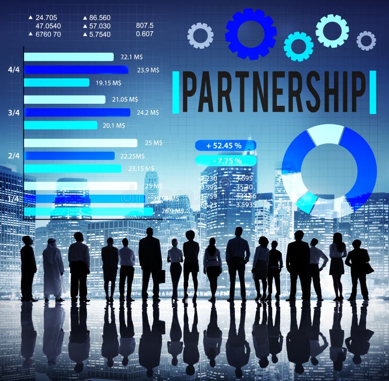 Partnership Partner Team Teamwork Organization Concept Stock Photo ...