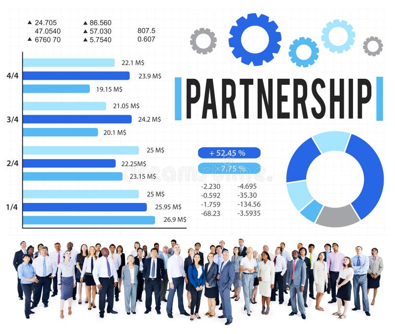 Partnership Partner Team Teamwork Organization Concept Stock Photo ...