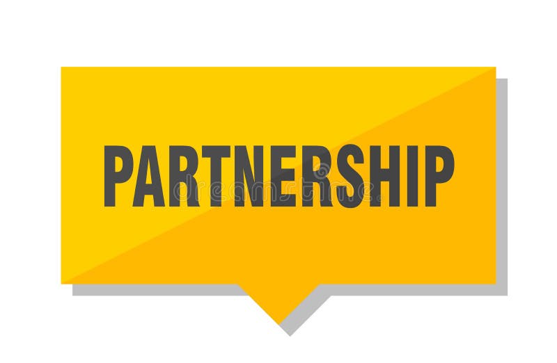 Partnership price tag stock vector. Illustration of partnership - 118881056