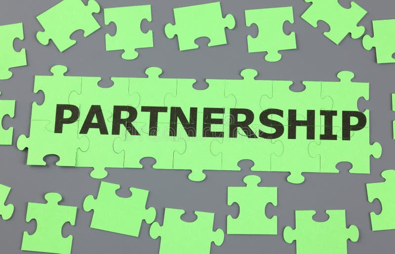 Partnership puzzle stock image. Image of connect, jigsaw - 45697363