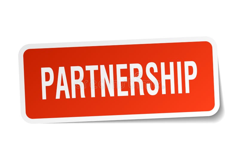 Partnership Sticker. Partnership Square Sign Stock Vector ...