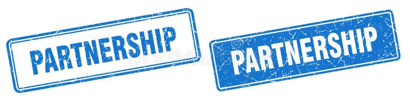 Partnership Stamp Set. Partnership Square Grunge Sign Stock Vector ...