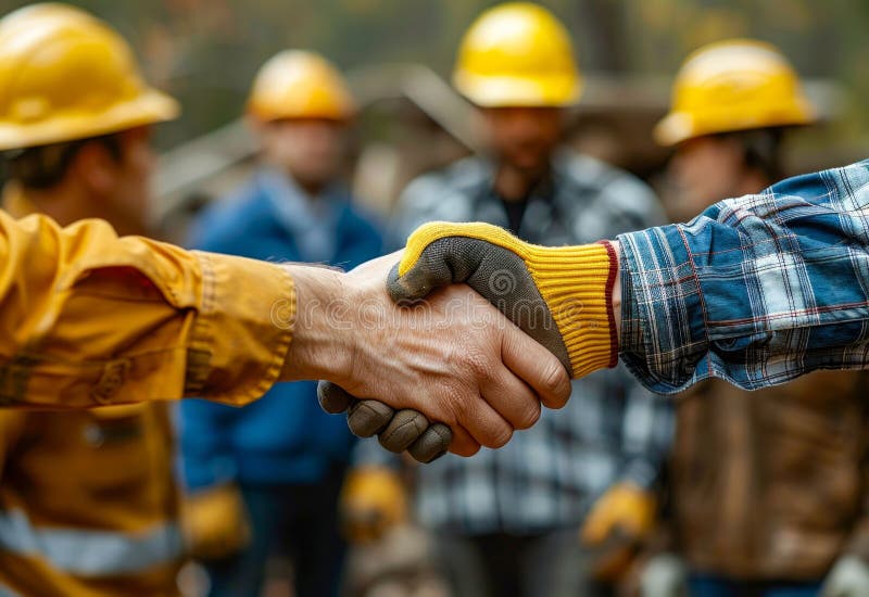 Partnership and Teamwork in Construction. Generative Ai Stock ...