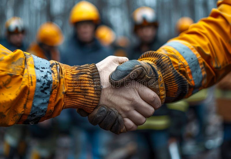 Partnership and Teamwork in Construction. Generative Ai Stock ...