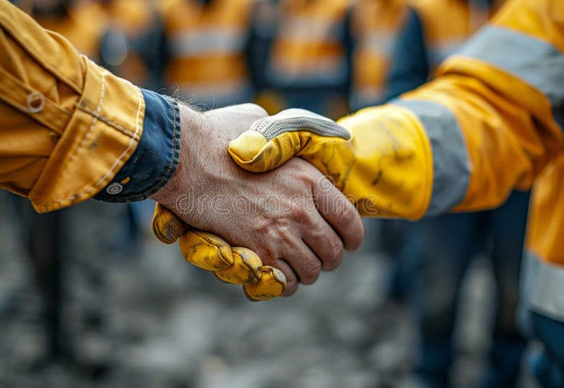 Partnership and Teamwork in Construction. Generative Ai Stock ...