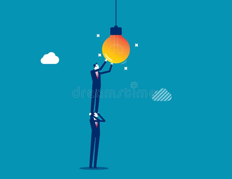 Partnership To Success Together, Teamwork Help Get Solution To Solve ...