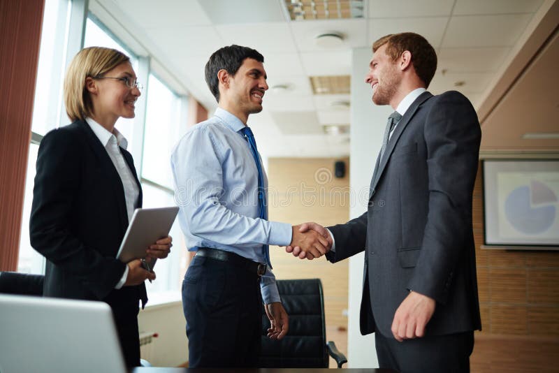 Partnership stock image. Image of agreement, meeting - 74547681