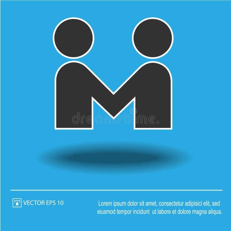 Partnership Vector Icon. Hands Shaking. Handshake Stock Vector ...