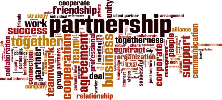 Partnership word cloud stock vector. Illustration of personal - 161397172