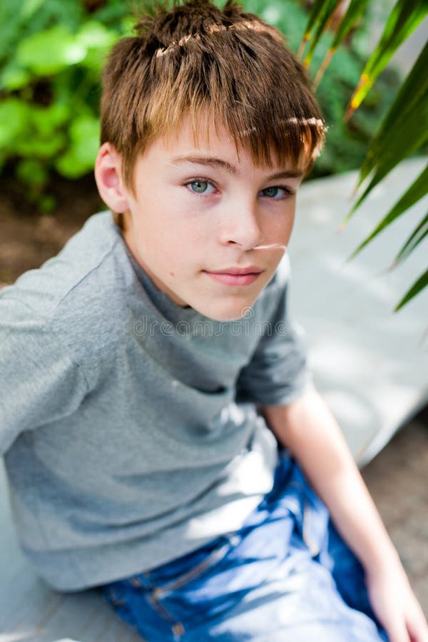 Partrait of little boy stock photo. Image of cute, handsome - 51876016