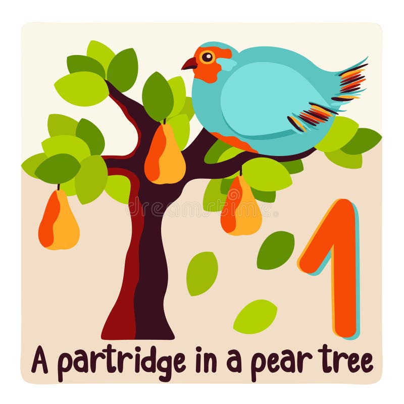 Cartoon Partridge Pear Tree Stock Illustrations – 23 Cartoon Partridge ...