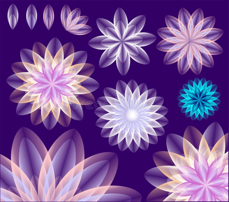 Abstract flower design stock vector. Illustration of colour - 215054068