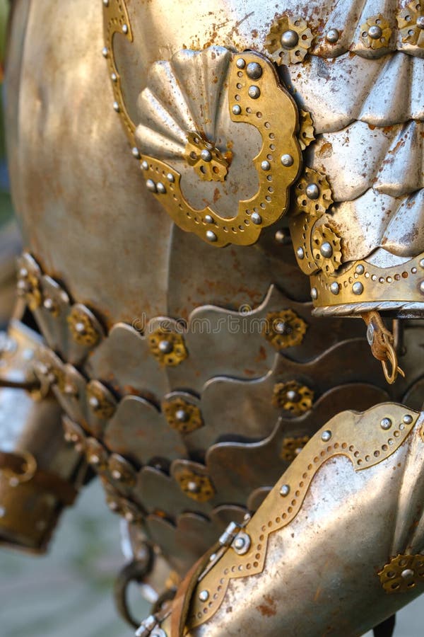 Parts of Ancient Knight S Armor.a Medieval Concept Stock Image - Image ...