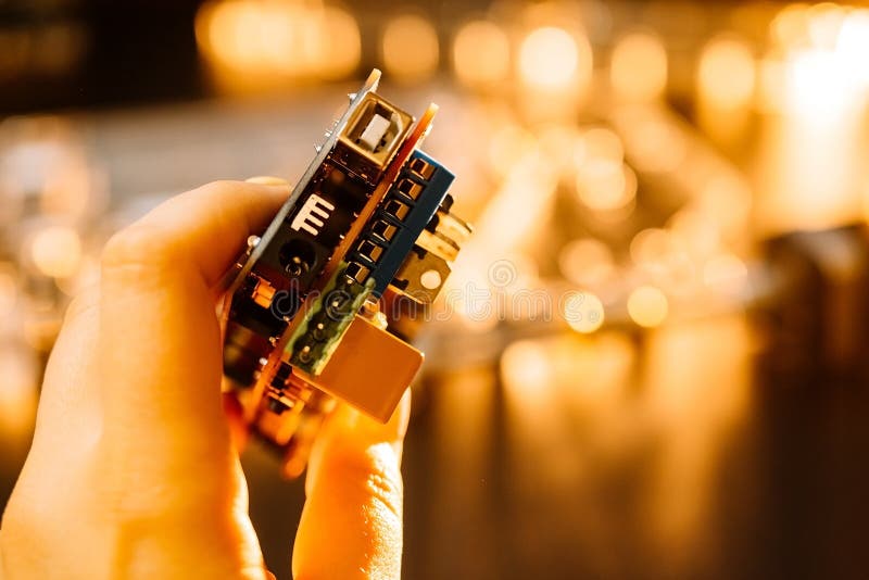 Parts for Assembly Cnc Machine. Arduino Board for Controlling the ...