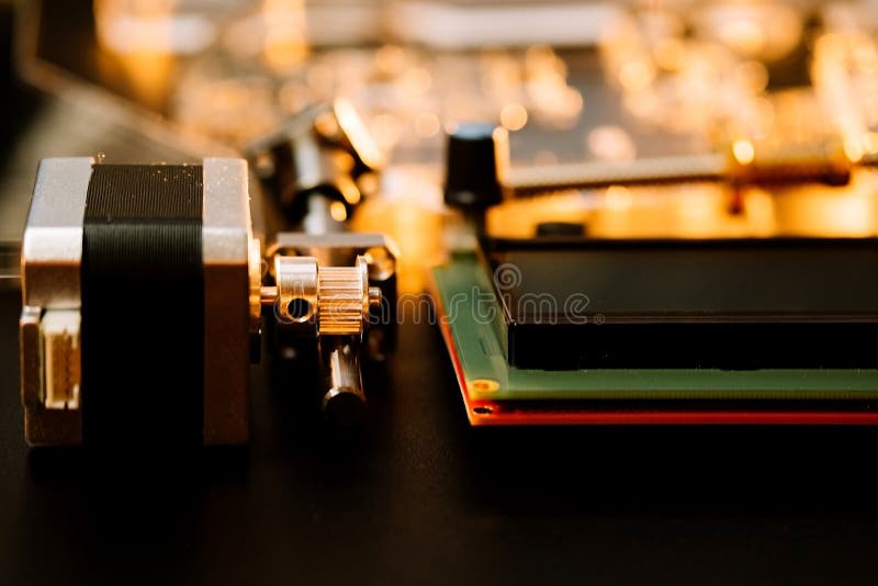 Parts for Assembly Cnc Machine. Display for Controlling the Machine ...