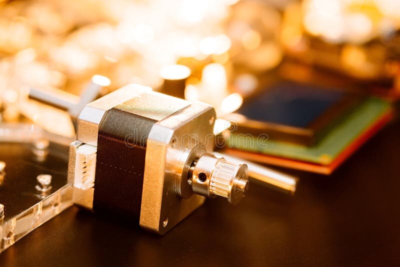 Parts for Assembly Cnc Machine. Display for Controlling the Machine ...