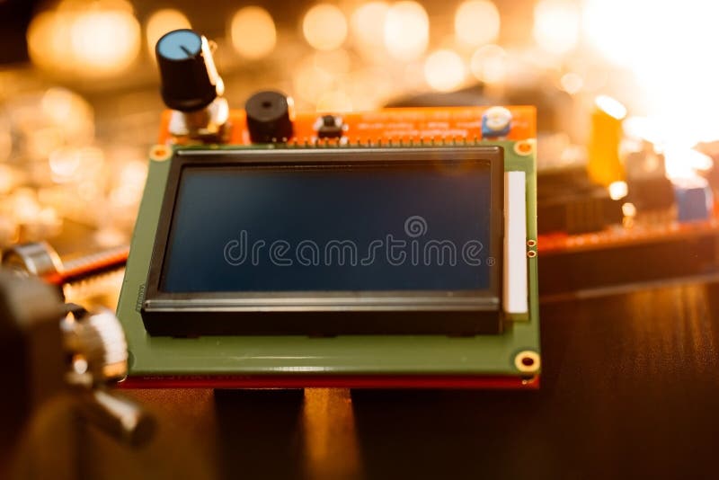 Parts for Assembly Cnc Machine. Display for Controlling the Machine C ...