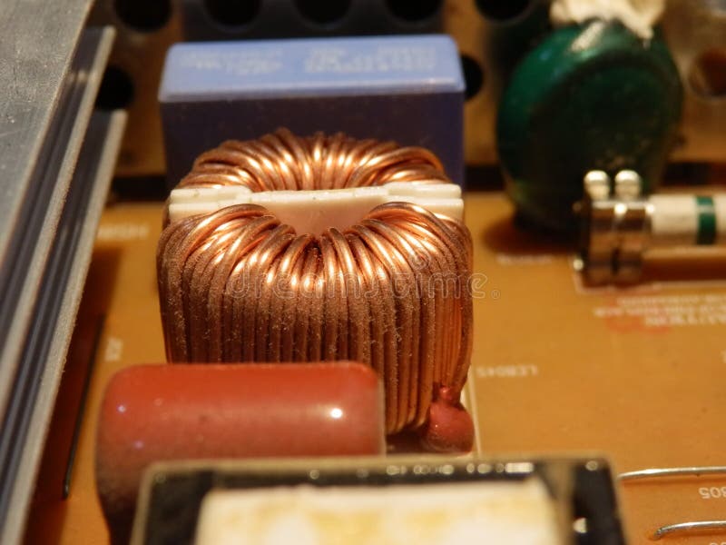 Circuit board parts stock image. Image of electronic - 103215839